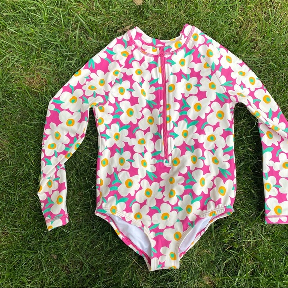 Hanna Andersson | Swim | Hanna Andersson Bold Poppy Onepiece Rashguard ...